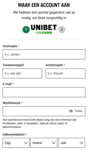 Unibet NL Login, Inloggen of Registreren bij Casino in Nederland